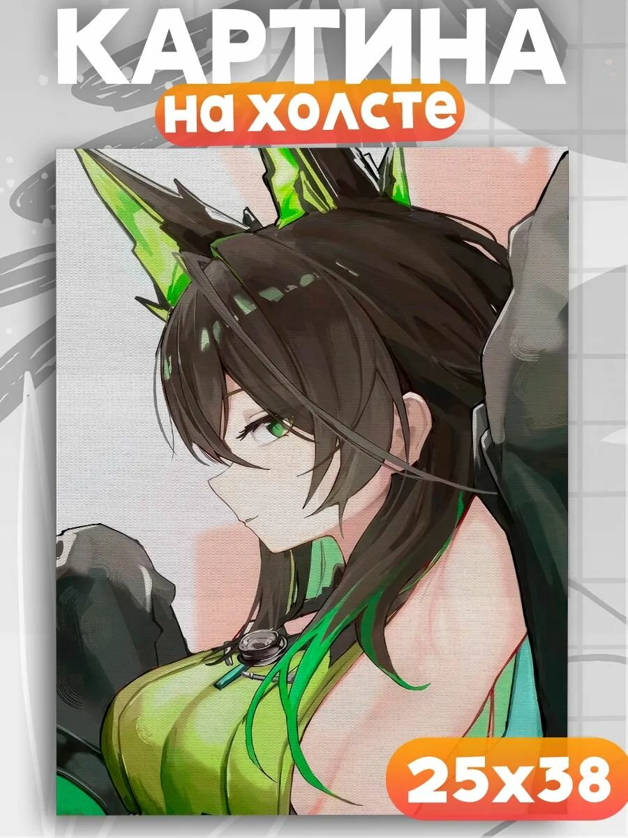 Картина на стену Arknights Endfield, на подрамнике, 1шт, 38х25 размер.