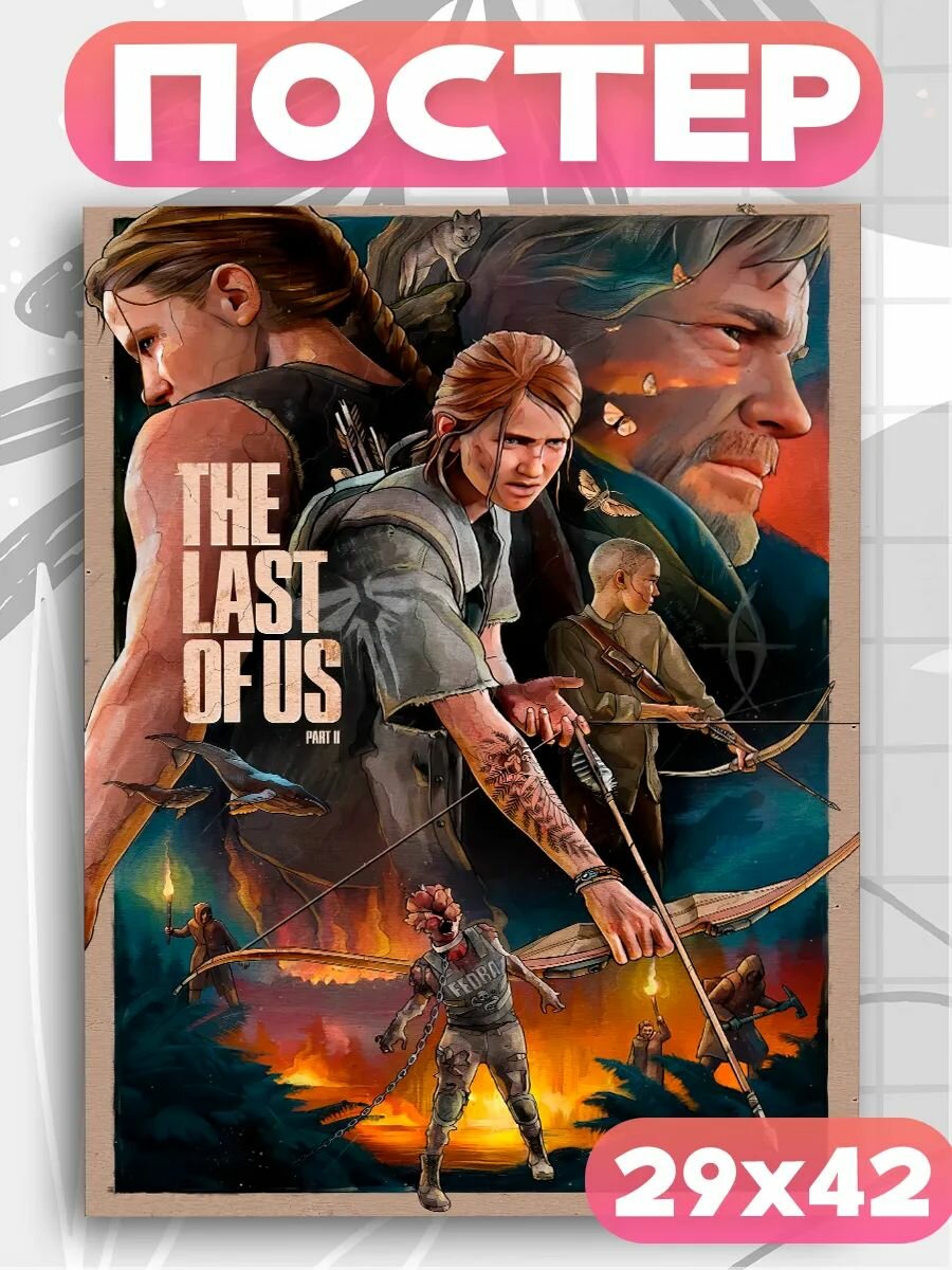 Постер на стену The last of us, , плакат 1шт, А3 размер.