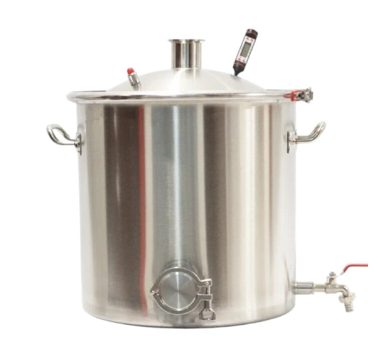 Перегонный куб "люкс" 37 л, кламп 2 дюйма, с купольной крышкой