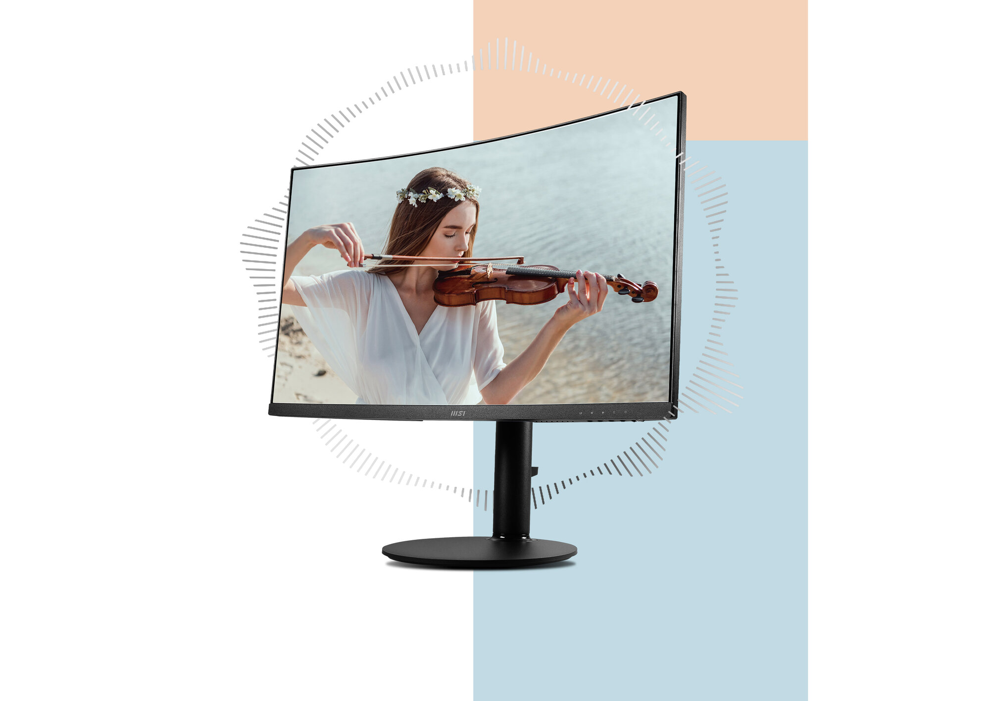 MSI Modern 27" MD271CP, черный VA 1920x1080 75Hz 3000:1 250cd HDMI