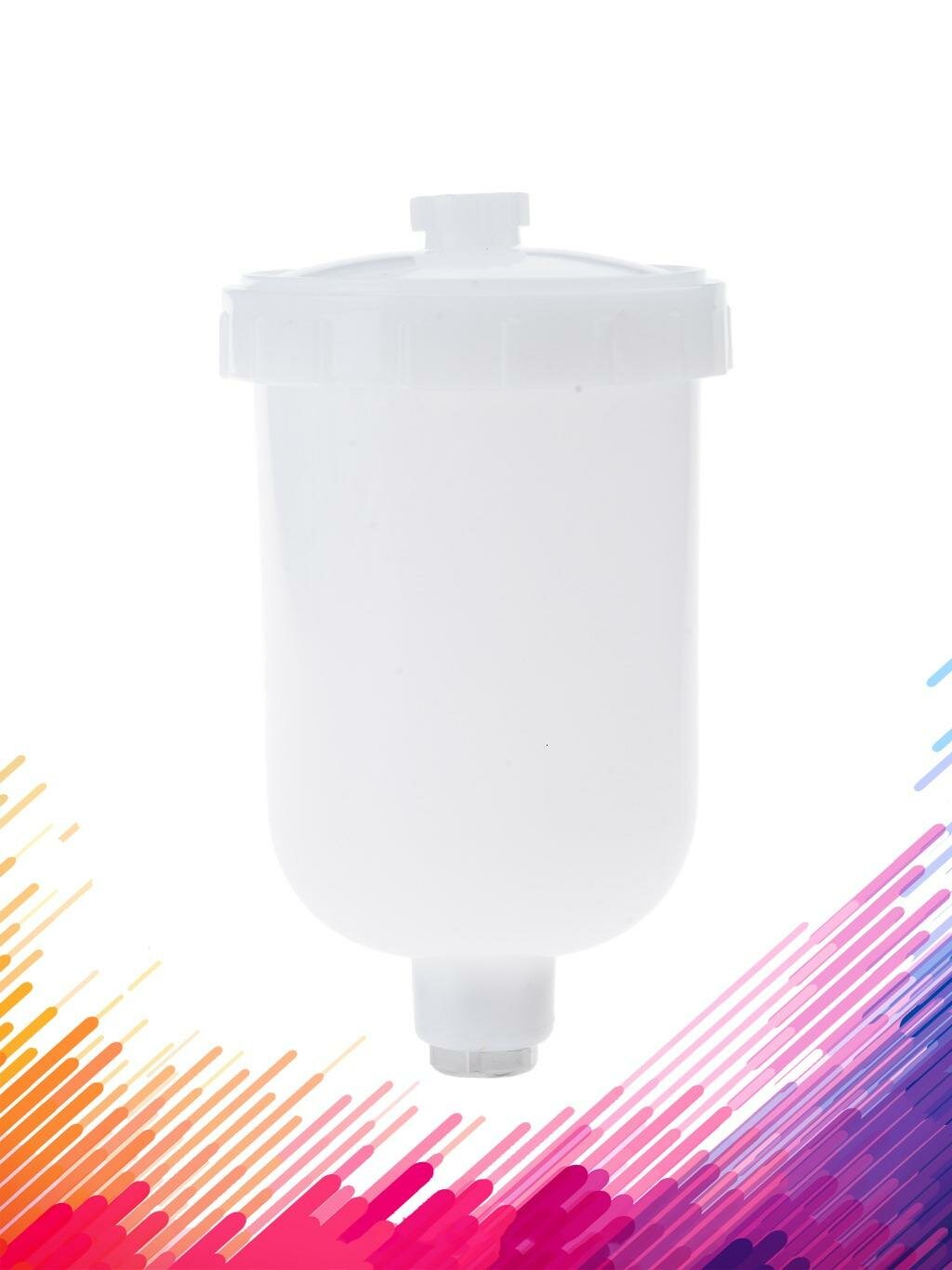 Пластиковый распылительный стакан для краскопульта, 250ml