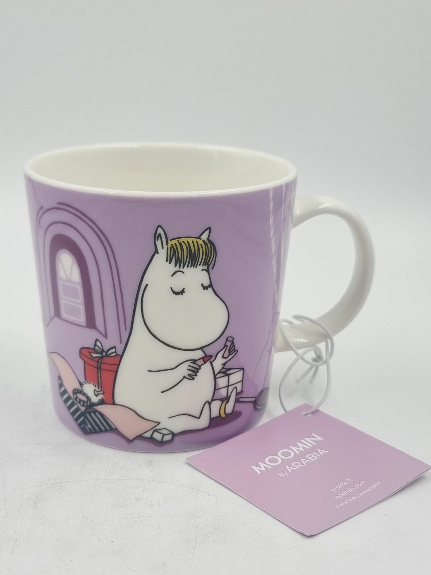 Moomin Кружка Arabia "Сноркмайден", сиреневого цвета, фарфор Vitro, 300 мл (из Финляндии)