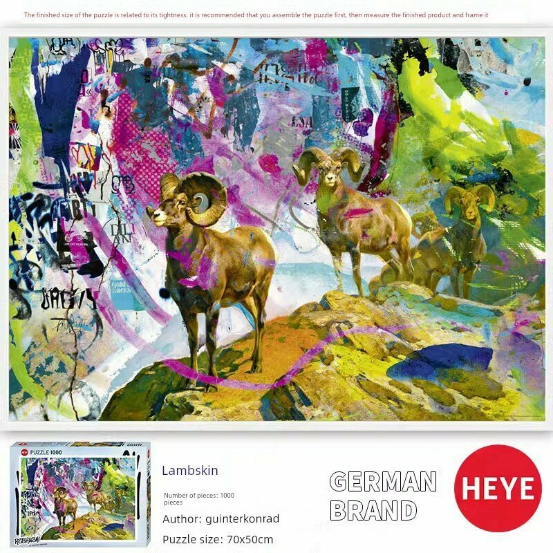 HEYE Пазл для взрослых 1000 деталей - Тема Бараны Аргали с высокой сложностью