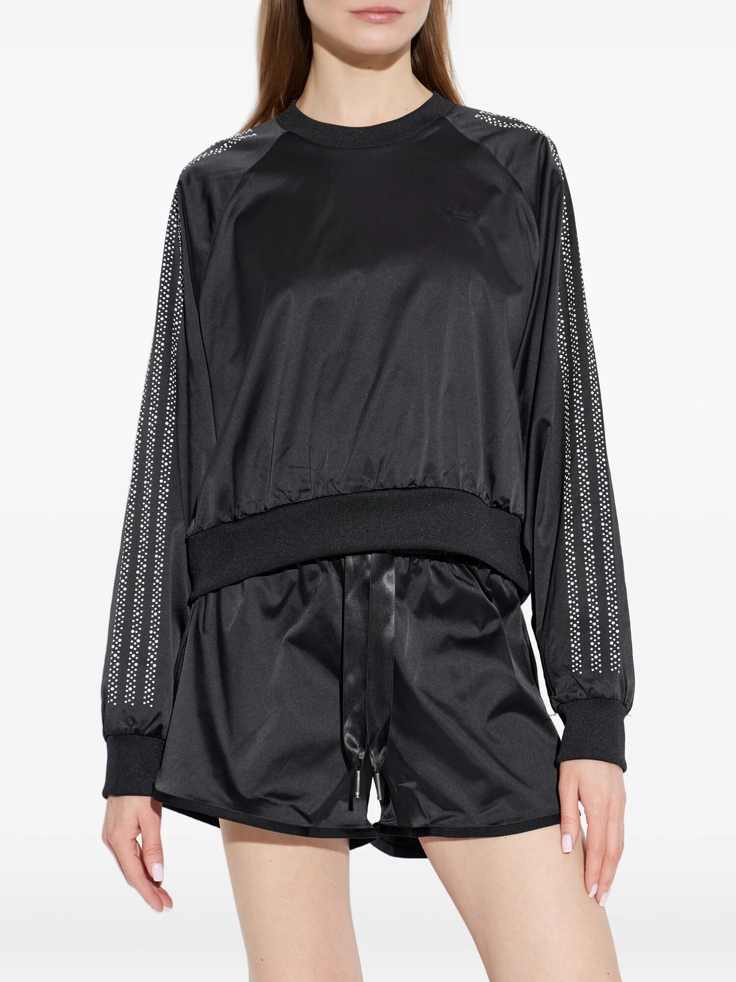 Толстовка adidas Crew-neck sweatshirt, размер 4 UK, , черный — фото 1