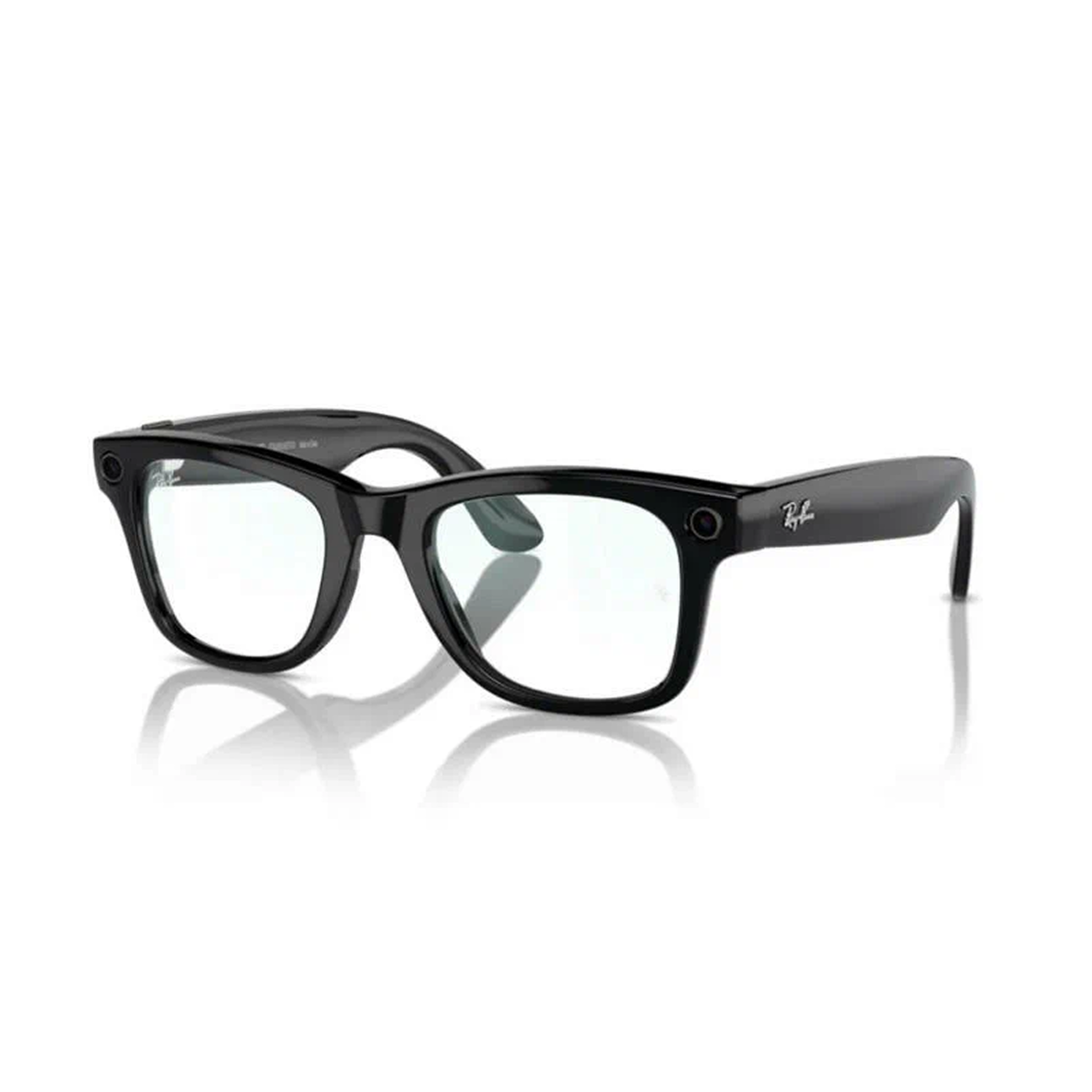 Умные очки Ray-Ban Wayfarer, Shiny Black Clear (150-50), (Черный/прозрачный)