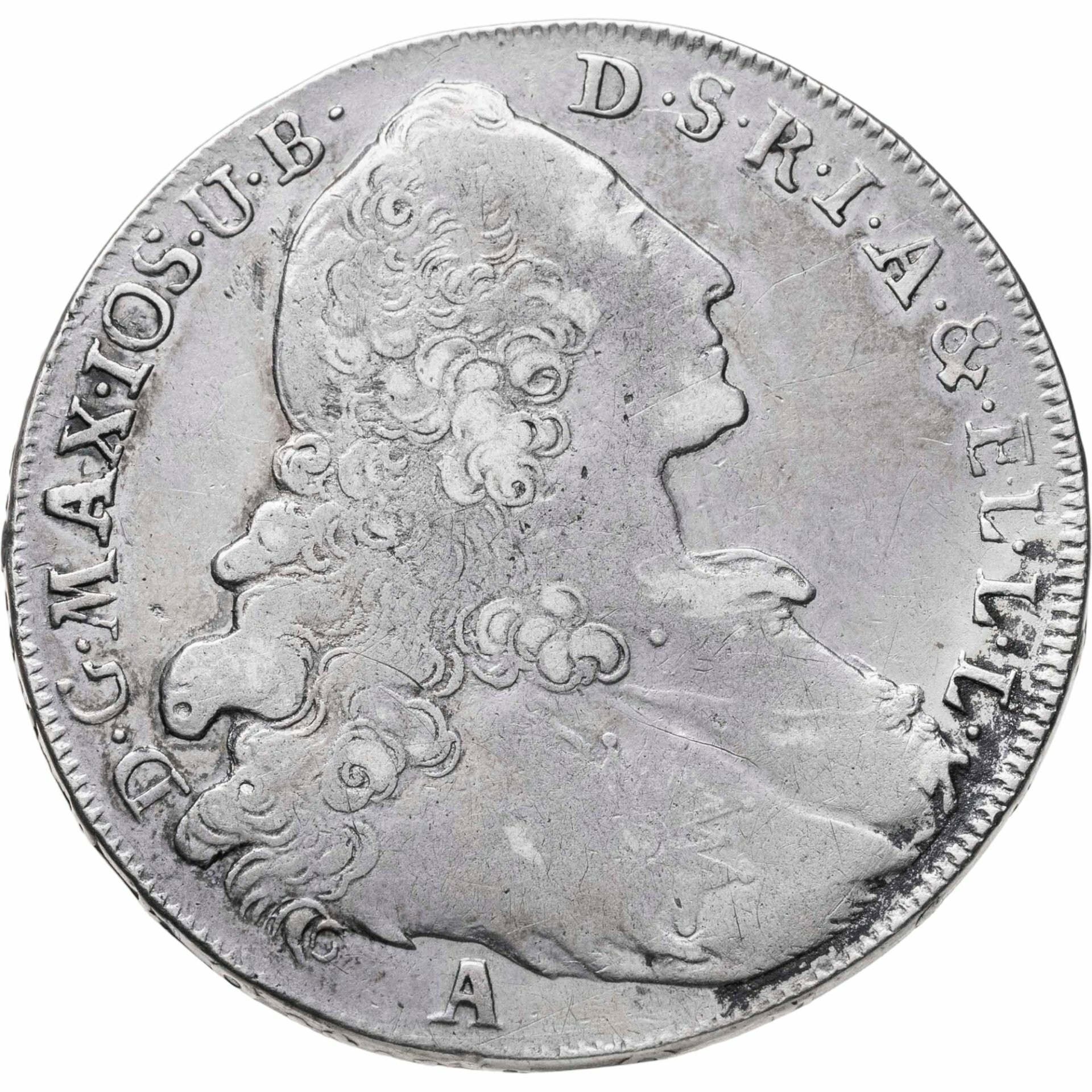 Германия, Бавария 1 талер 1769, Серебро 833, в сохранности VF-XF