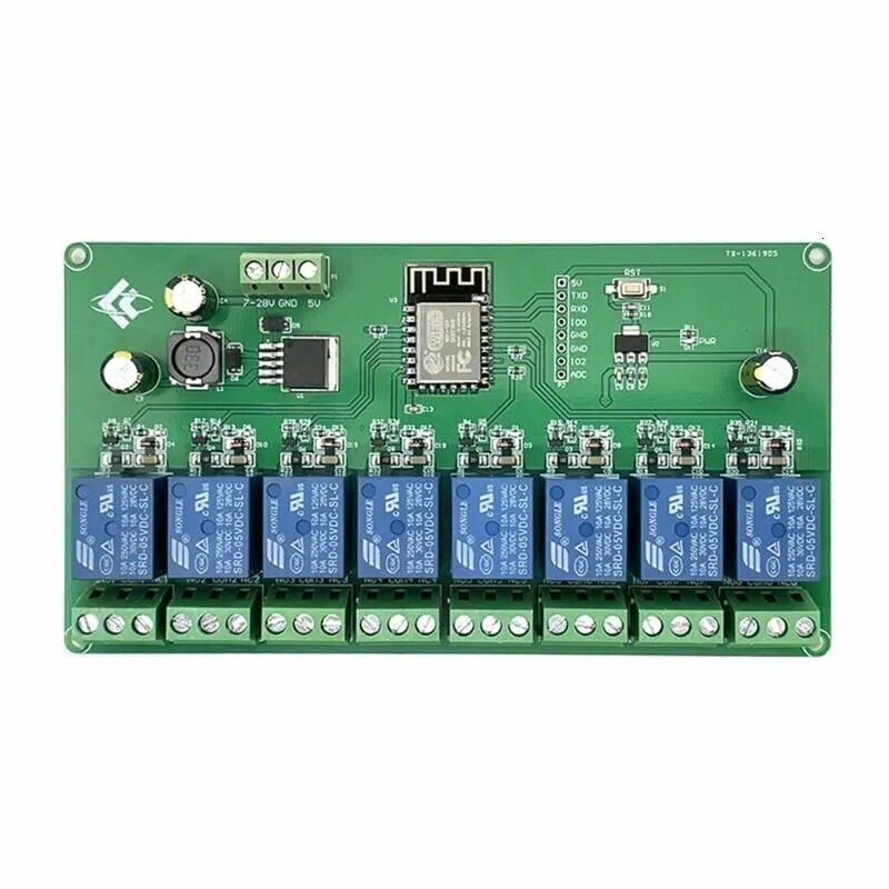 ESP8266 WiFi реле 8 каналов