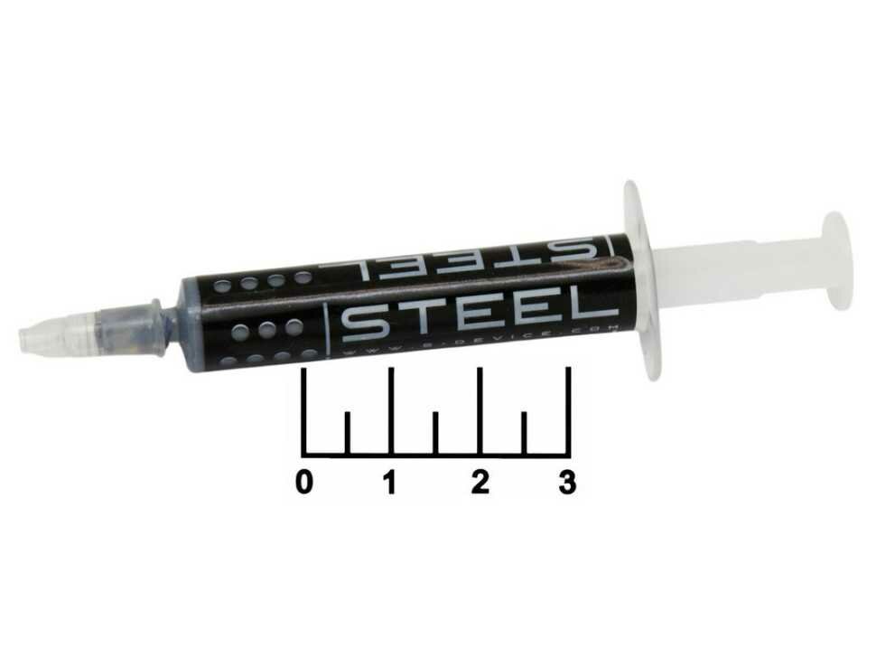 Термопаста Steel STP-2 алюминий 3гр шприц