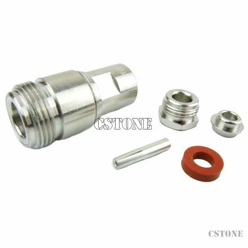 N гнездовой (гнездо) разъём для RG55, RG58 кабель, зажим/пайка