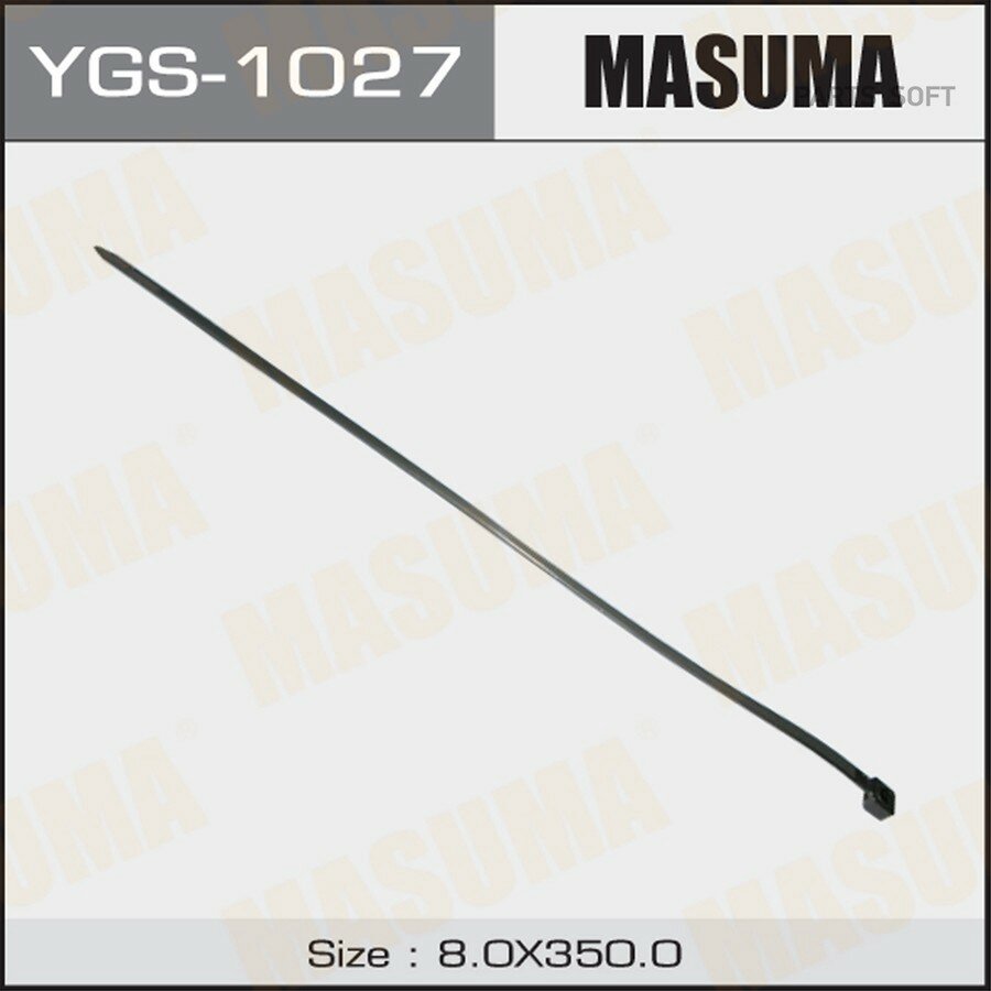 Хомут нейлоновый Masuma 8 х 350 мм черный MASUMA YGS-1027 | цена за 1 шт