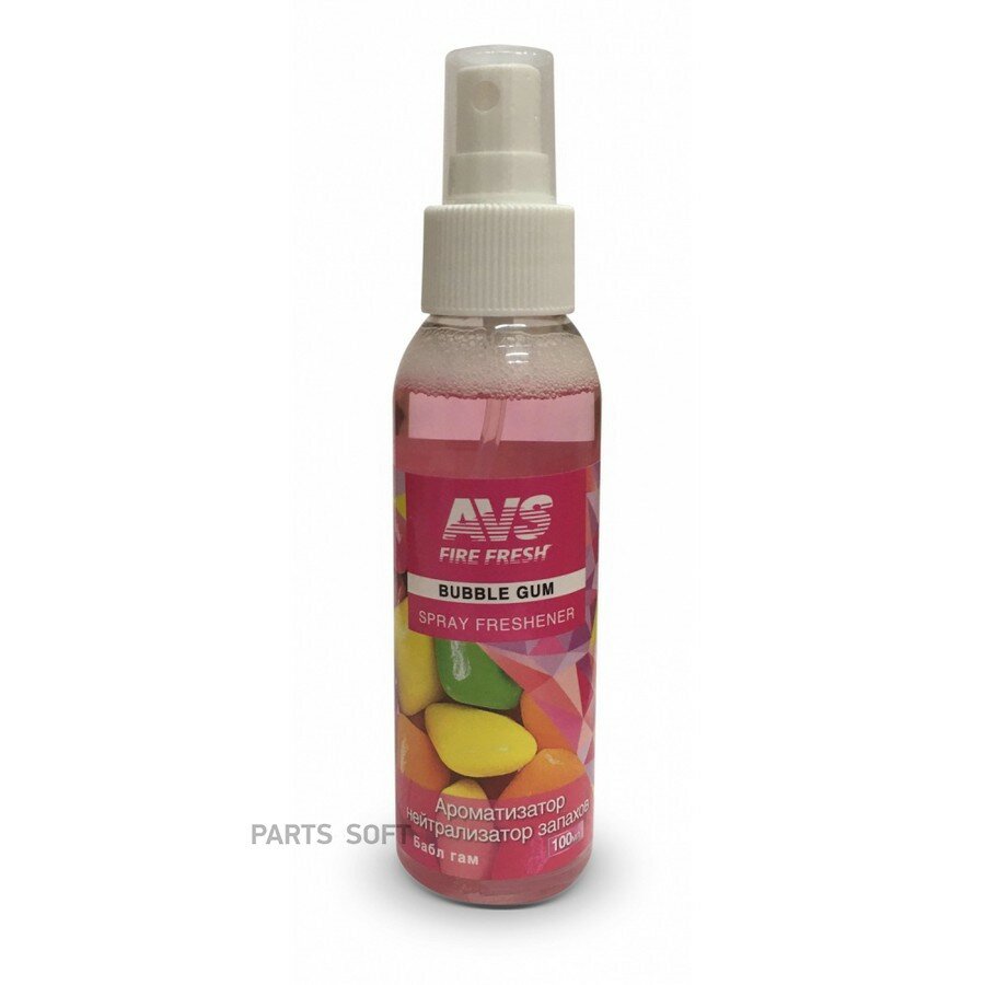 Ароматизатор аэрозольный (Баббл гам) (100 мл) "AVS" Stop Smell (AFS-003) AVS A78841S | цена за 1 шт