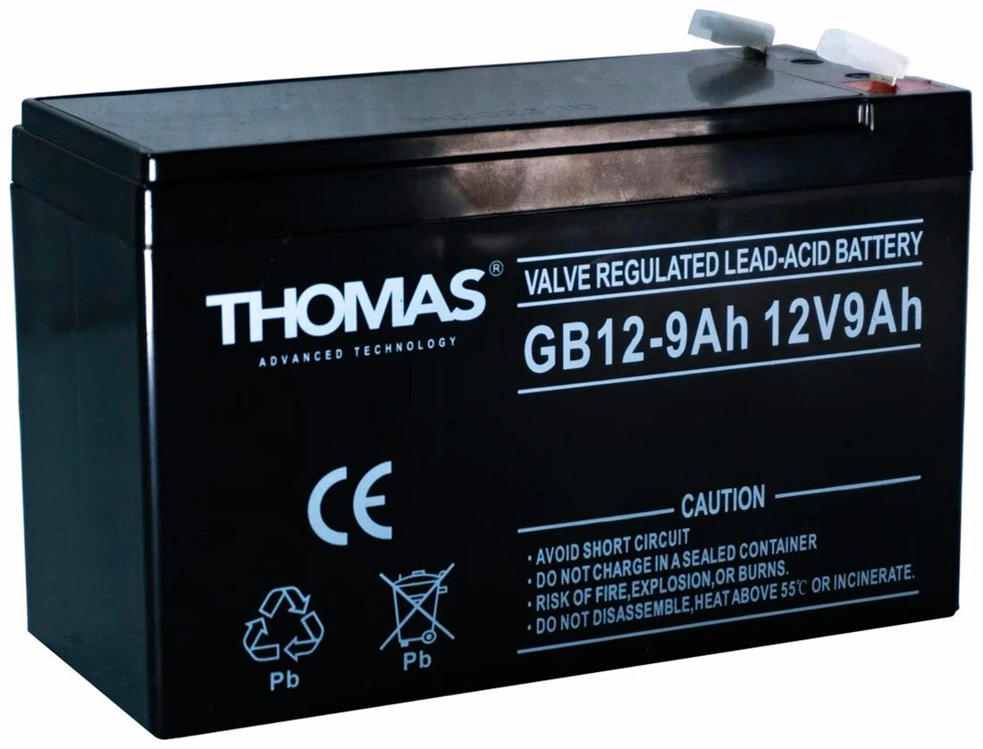 Аккумуляторная батарея Thomas GB12-9 12V9Ah