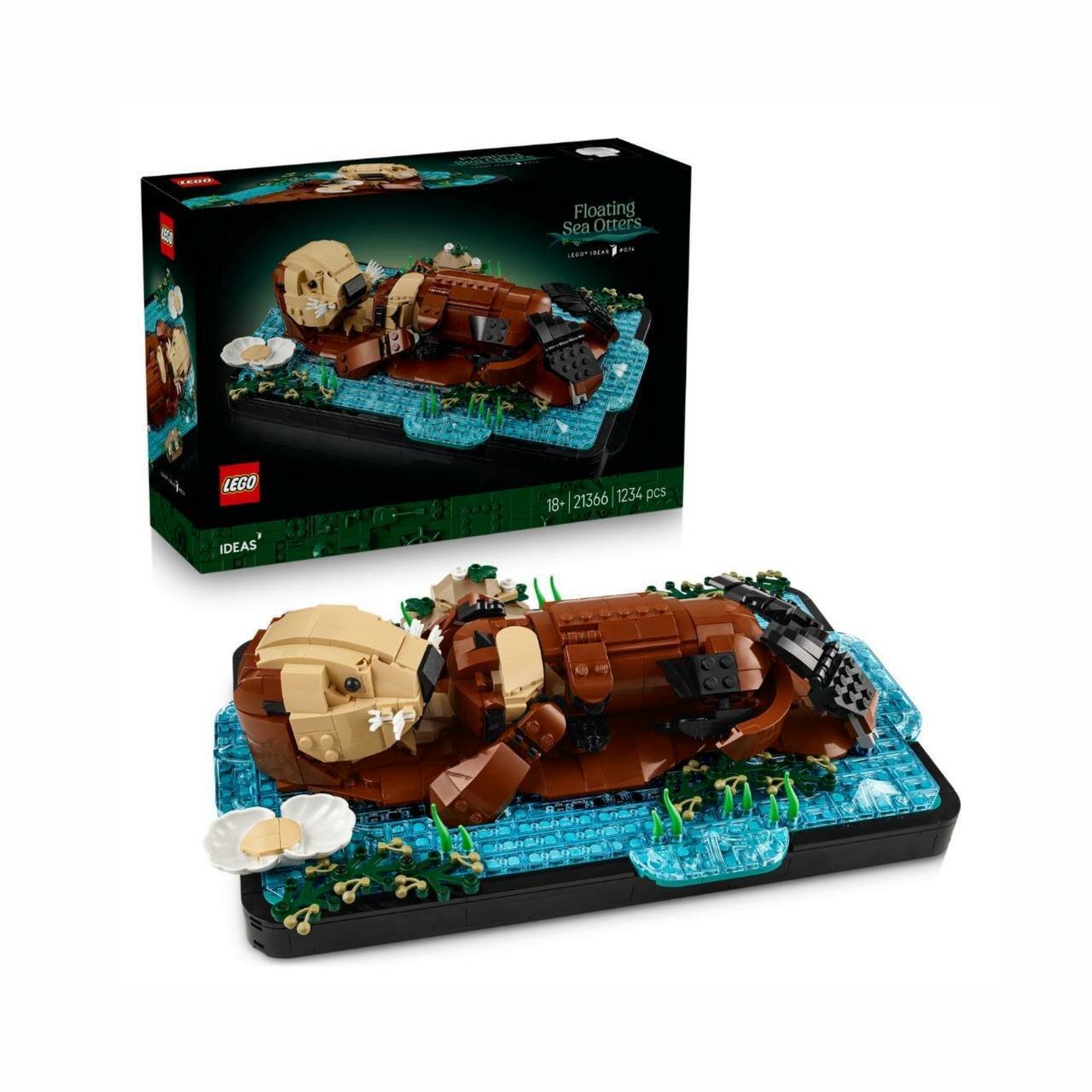 Конструктор LEGO Ideas 21366 Floating Sea Otters Плавающие морские выдры
