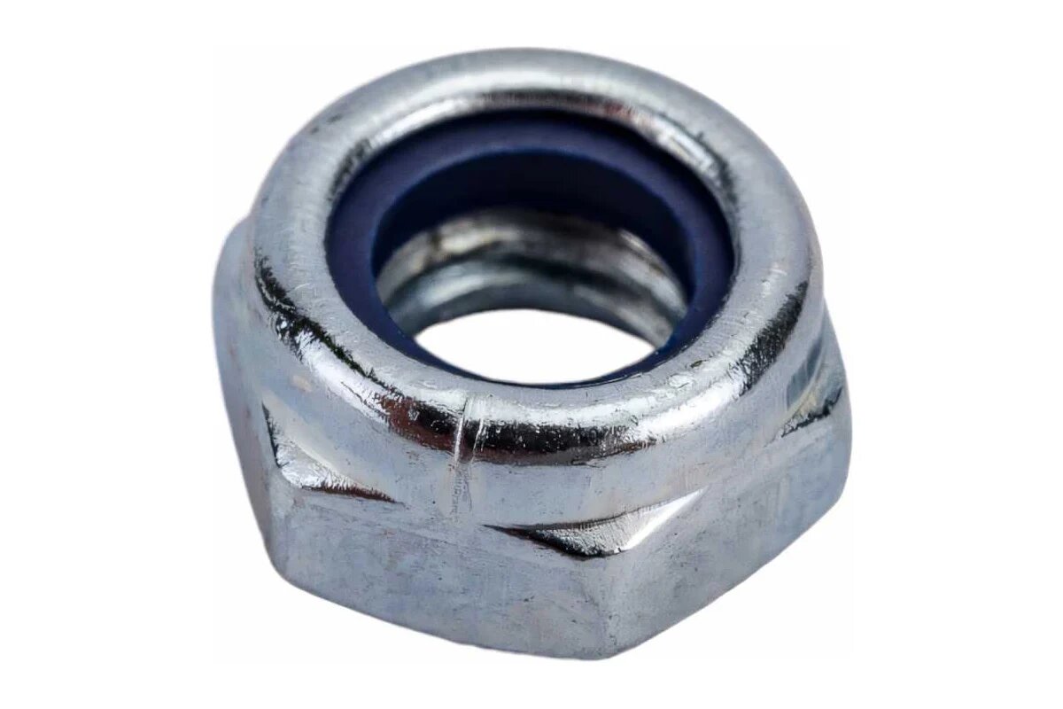 Гайка со стопорным кольцом металлсервис M6 DIN 985 цинк, сталь, класс прочности 5.8, 100 шт.