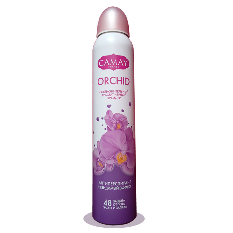 Дезодорант CAMAY Orchid 200 мл, антиперспирант, аэрозоль
