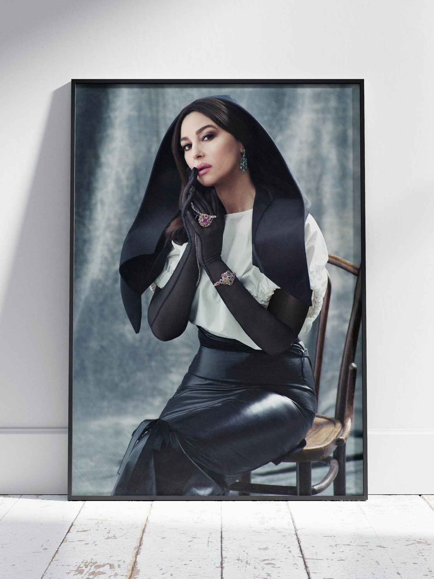 Плакат на стену для интерьера Моника Беллуччи (Monica Bellucci 18) - Постер по актеру фильма, кино, сериала формата A4 (21x30 см)