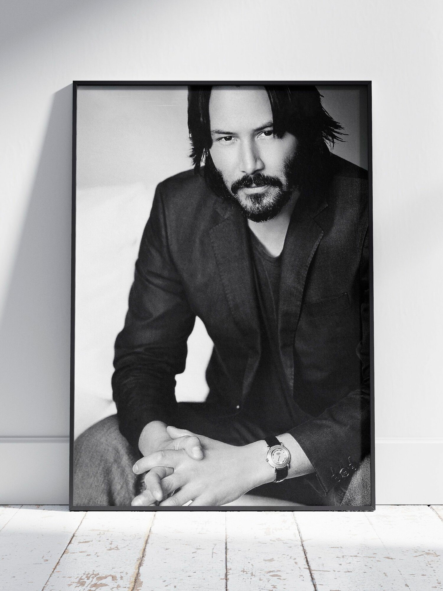 Плакат на стену для интерьера Киану Ривз (Keanu Reeves 37) - Постер по актеру фильма, кино, сериала формата A4 (21x30 см)