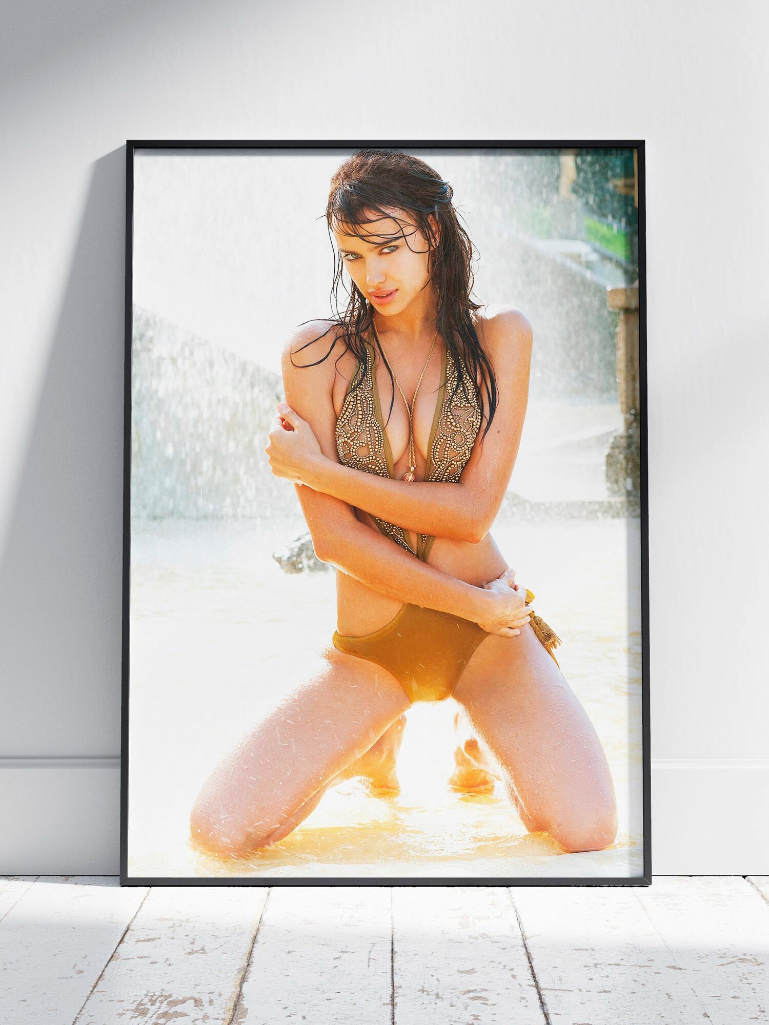 Плакат на стену для интерьера Ирина Шейк (Irina Shayk 15) - Постер по модели, бренду и моде формата A4 (21x30 см)