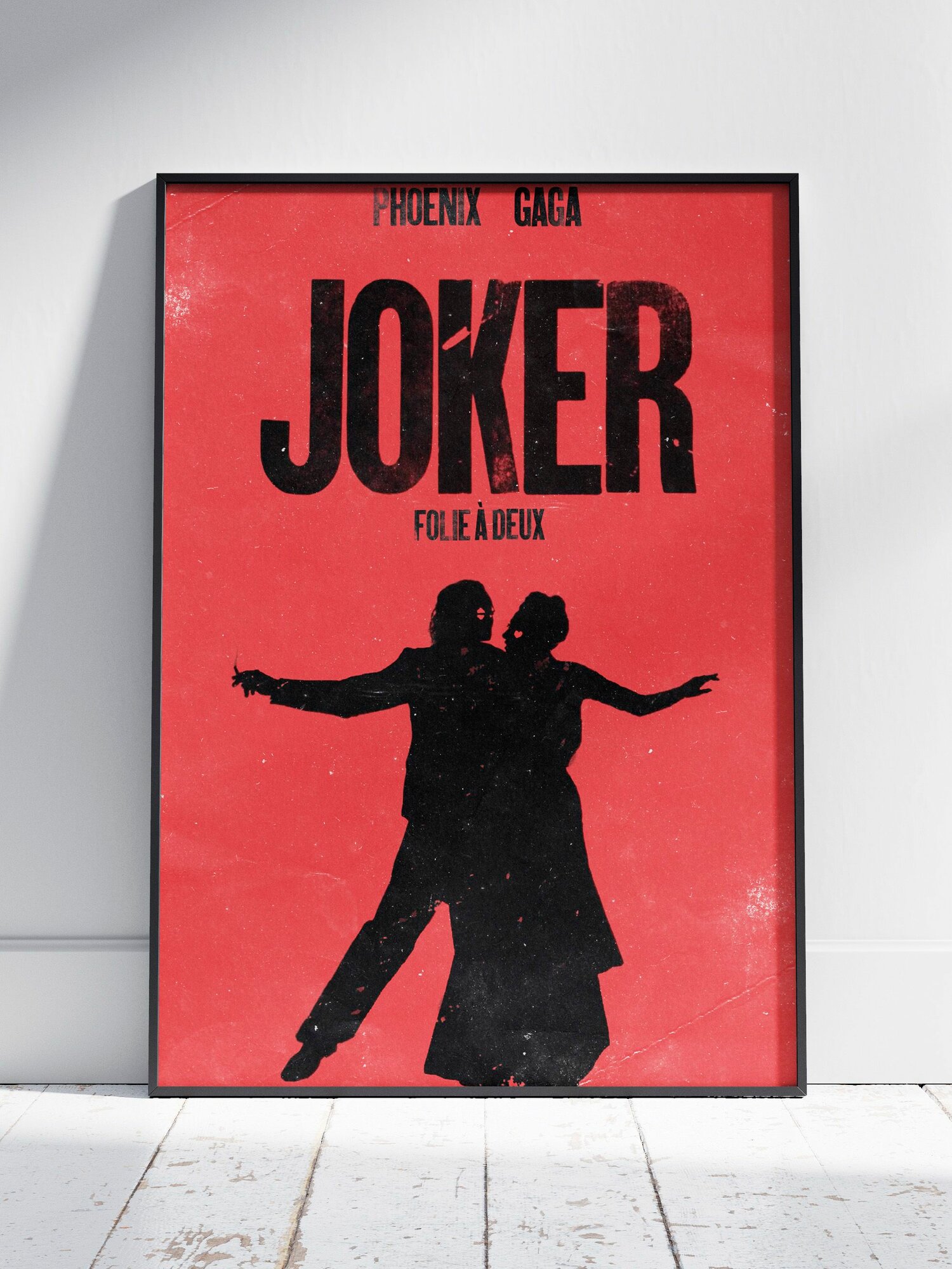 Плакат на стену для интерьера Joker 2019 (Джокер - безумие на двоих 24) - Постер по фильму и кино формата A4 (21x30 см)