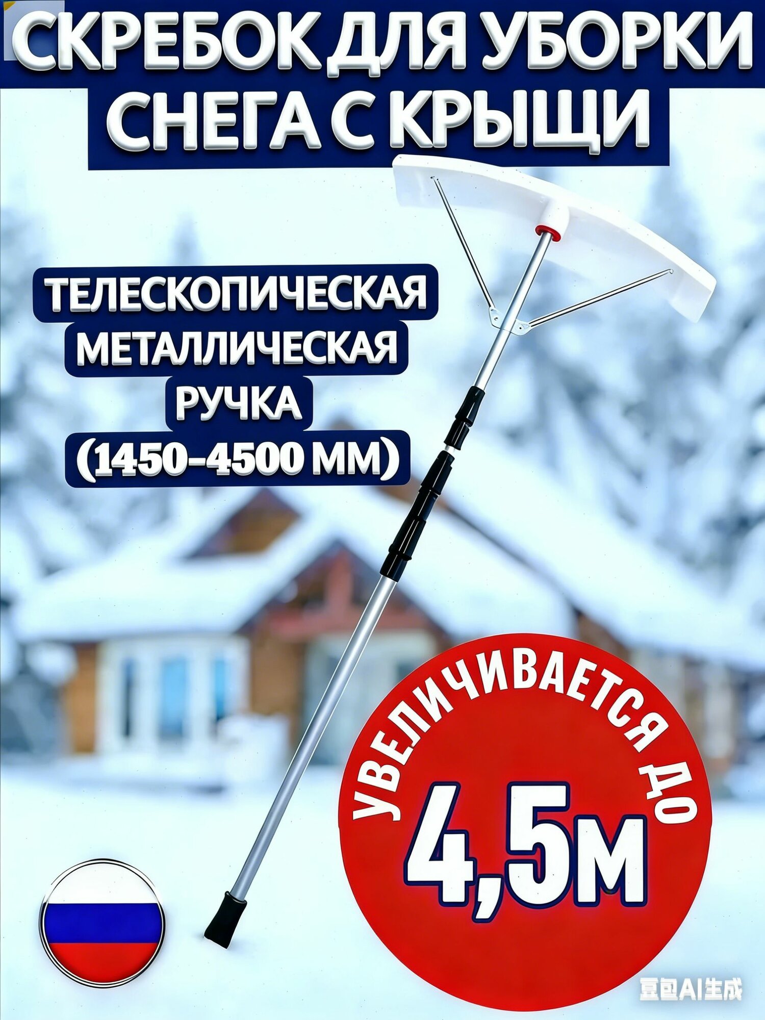 Скрепер для уборки снега для уборки снега 78 см