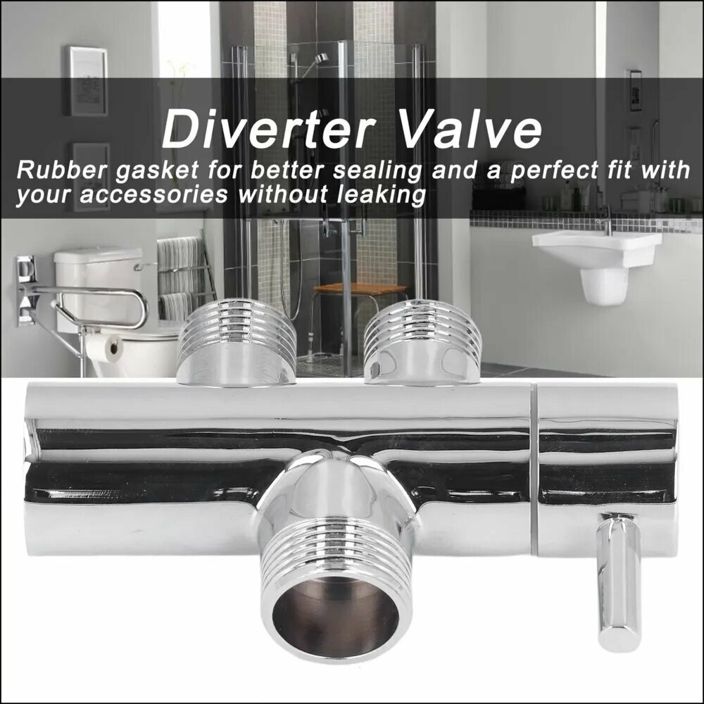 Дивертор для смесителя, переключатель потока воды, направляющий клапан для душа и кухни, удобный поворотный механизм, надёжное переключение между изливами