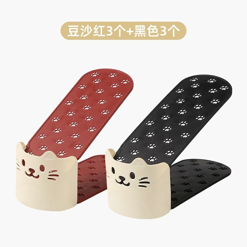 Двухслойная полка для хранения обуви, домашний пылезащитный держатель для обуви, регулируемый шкаф для обуви, многоуровневая перегородка для обуви в общежитии