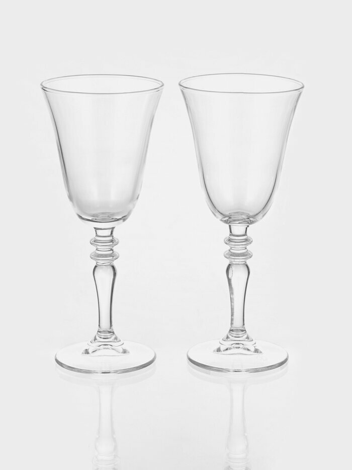 Набор бокалов Paşabahçe Vintage, 245 мл, 2 шт, стекло, прозрачный