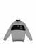 Свитер Billionaire Zip mock striped pullover, размер 14 лет, серый