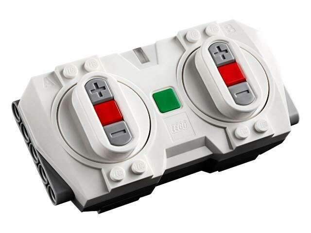 Деталь Lego 35533c01 Electric Powered Up Bluetooth Speed Remote Control Unit with Light Bluish Gray Base (35533c00 / 35535c01)