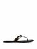 Босоножки Khaite Round toe flat sandals, размер 39, black/black