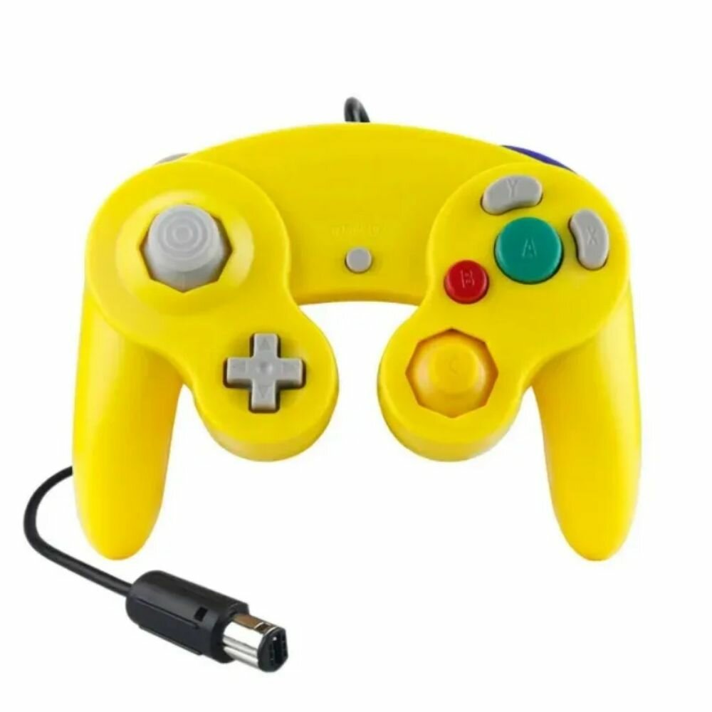 Многоцветный проводной геймпад для GameCube NGC геймпадджойстик новый суперкачество удобныйхват усовершенствованный