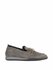 Лоферы SERGIO MORETTI Shearling-trim loafers, размер 40, серый