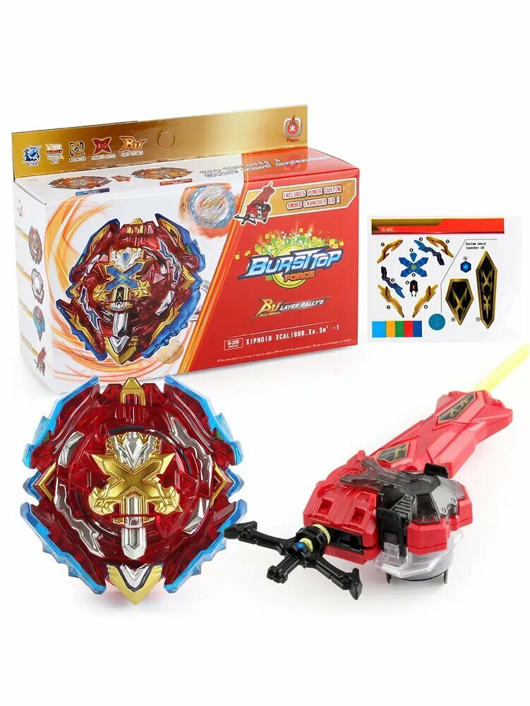 Бейблэйд берст B-200 Xiphoid Xcalibur + Лаунчер набор BEYBLADE