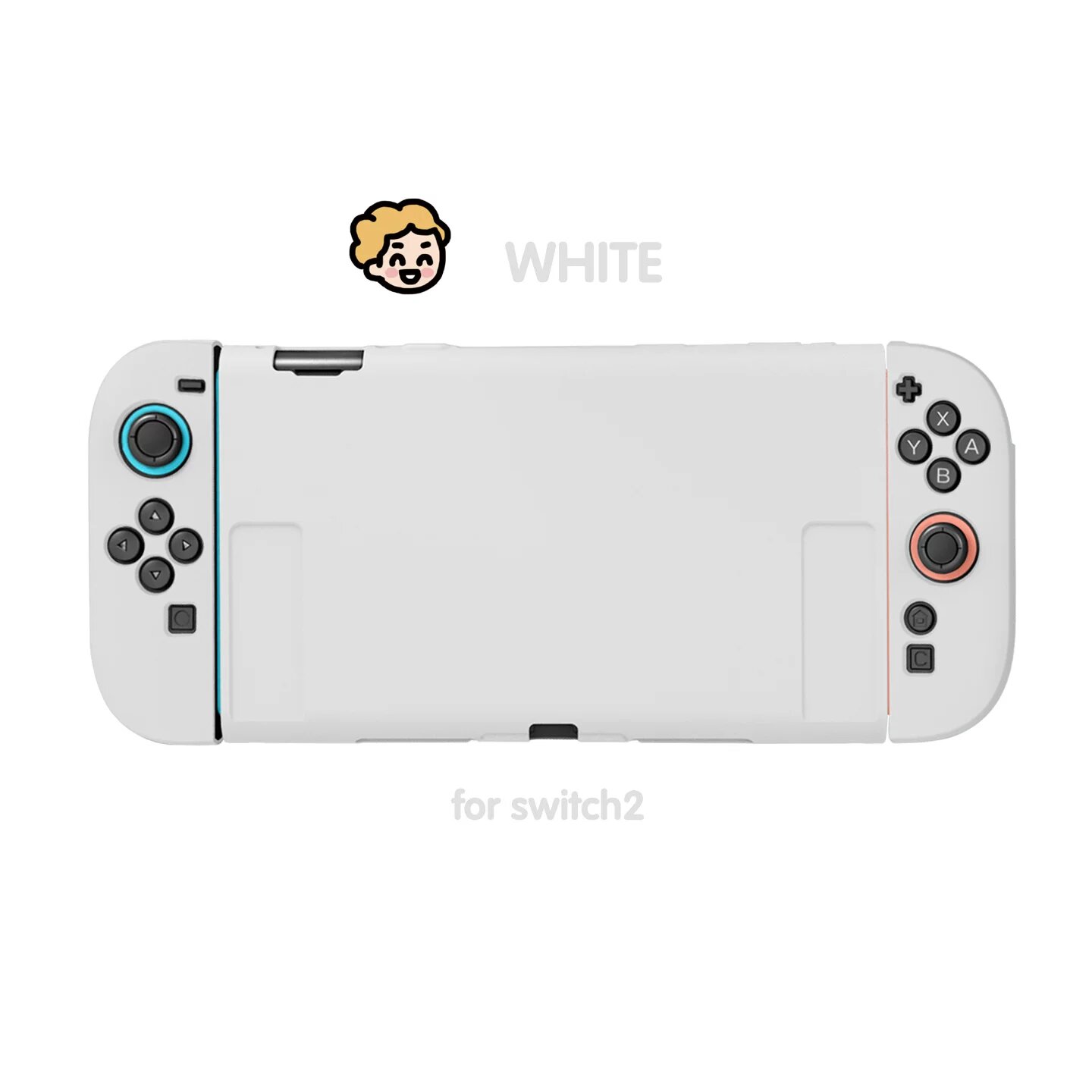 Силиконовый защитный чехол TPU для Nintendo Switch 2-го поколения белого цвета — полная защита для Nintendo Switch Lite