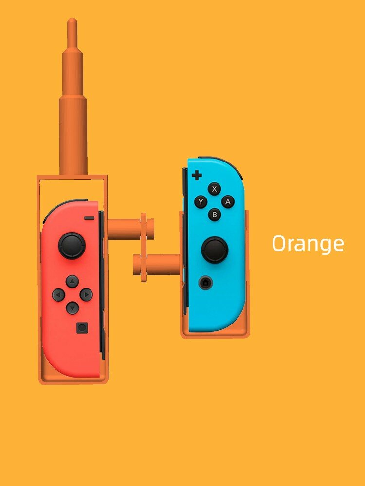 Контроллер для рыбалки Nintendo Switch с OLED-дисплеем, премиум-аксессуар для спортивной рыбалки в цвете Оранжевый