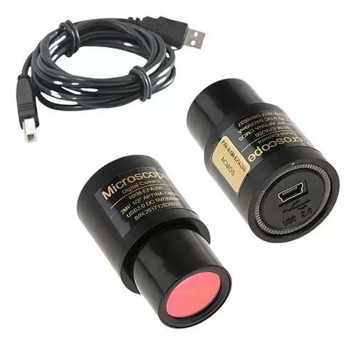 Микроскоп, электронный окуляр, камера, 2 мегапикселя, интерфейс USB 2.0, 1/3.2 дюйма, цветной CMOS, разрешение 1600 x 1200 пикселей, размер пикселя 2,8 мкм x 2,8 мкм, скорость кадров 15 fps при 1600 x 1200/30 fps при 640 x 480, электронный затвор,