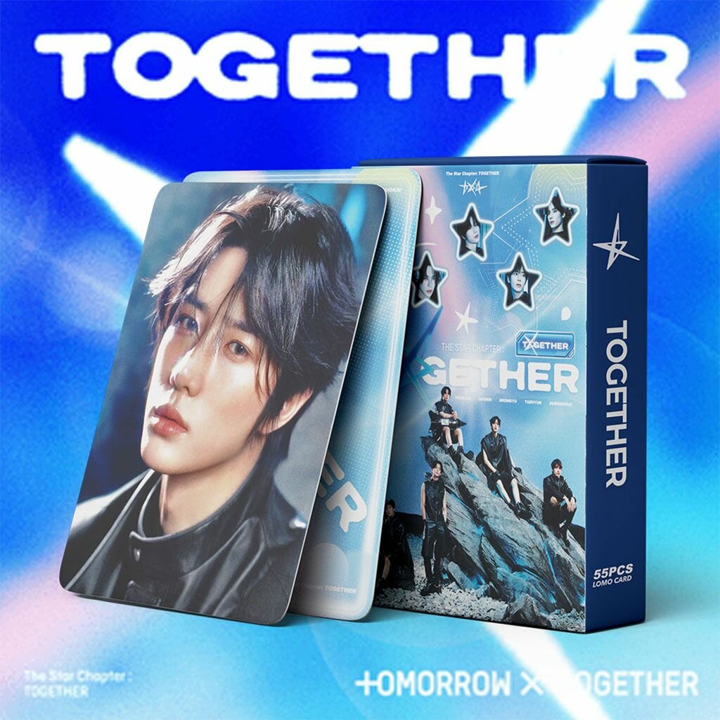 VOFIRROB LOMO-карточки с альбомом "Tomorrow x Together" из 4-го студийного альбома "The Star Chapter TOGETHER", 55 шт. Коллекционные постеры K-POP с фотокарточками в стиле TXT.