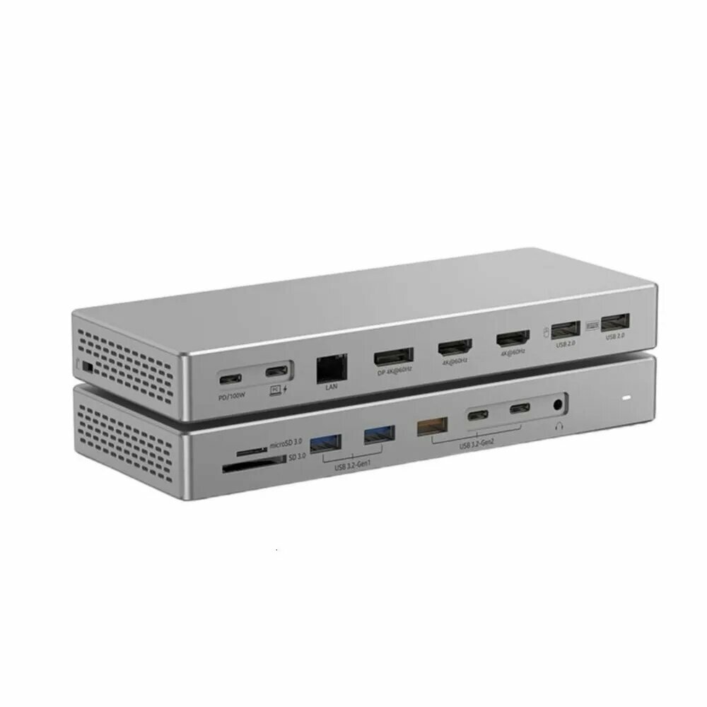 16-портовый USB-хаб с HDMI и DisplayPort 4K60Hz, - Интерфейс HDMI x2