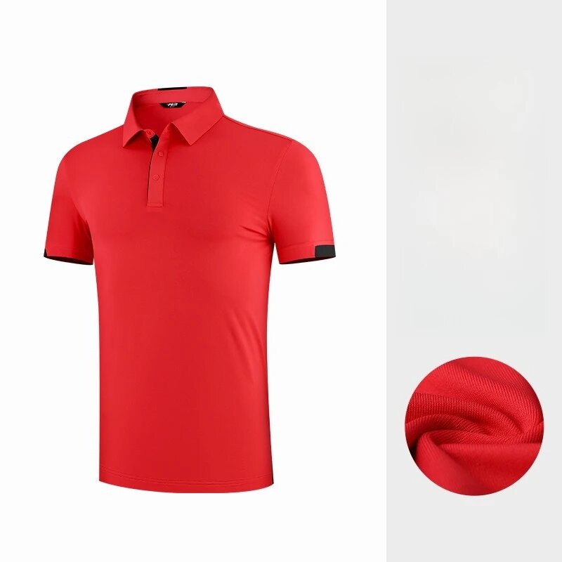 Футболка поло мужская PGM Golf Team, красный, 4XL