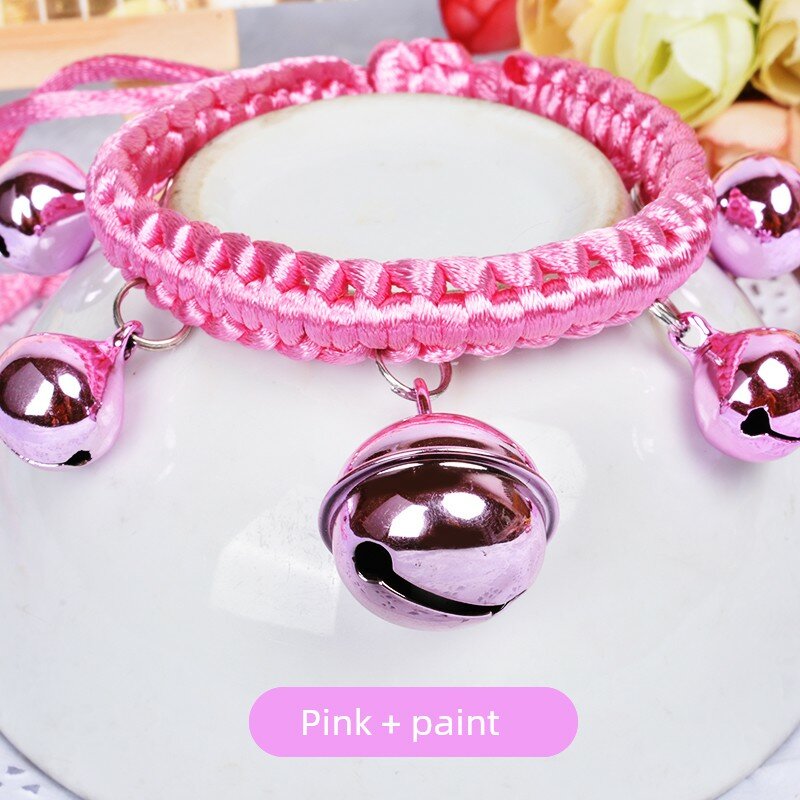 Плетеный ошейник-колокольчик для собак (Тедди, Пудель, Шнауцер), ошейник-подвеска для маленьких собак, аксессуары для