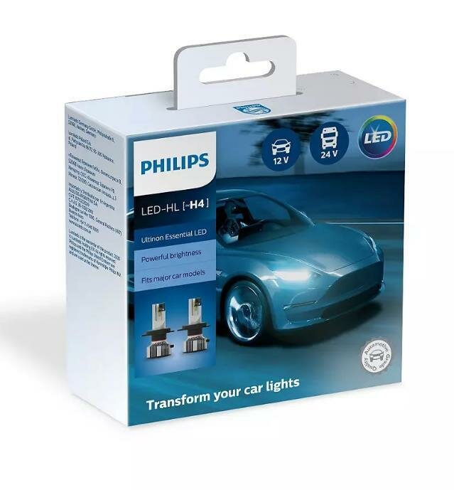 Светодиод H4 12V/24V LED 6500K Ultinon Essential LED, 2 шт / Philips / 11342UE2X2