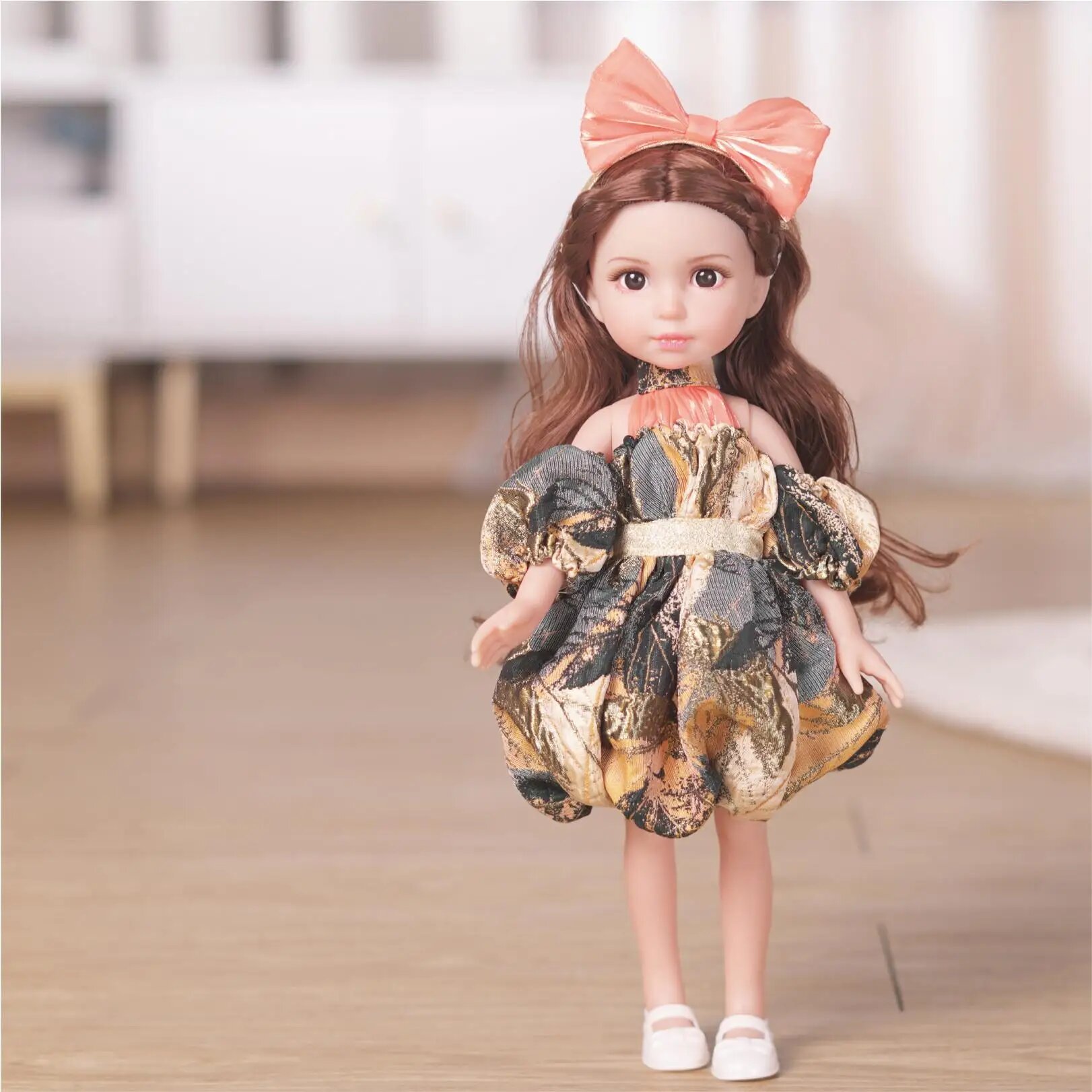 Виниловая кукла принцессы AKODEERD 14 дюймов Bow knot doll