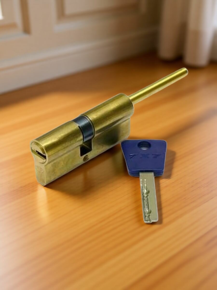 Цилиндр дверной Mul-T-Lock 7x7 (66мм 31шт.*35) ключ-шток, золото