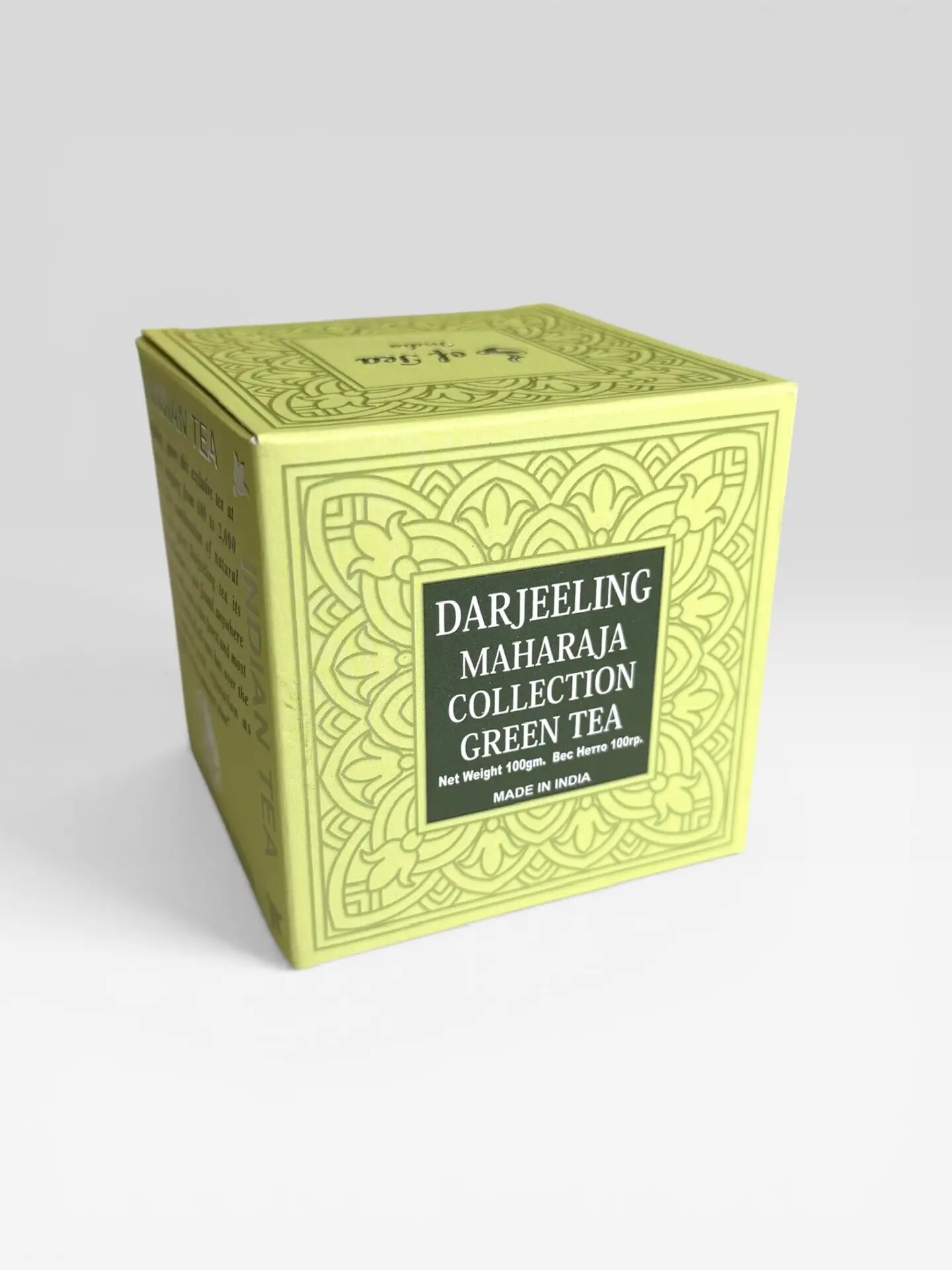 DARJEELING Maharaja collection, GREEN TEA, Bharat Bazaar (дарджилинг, Махараджа Коллекция, зеленый ЧАЙ, Бхарат Базар), 100 г.
