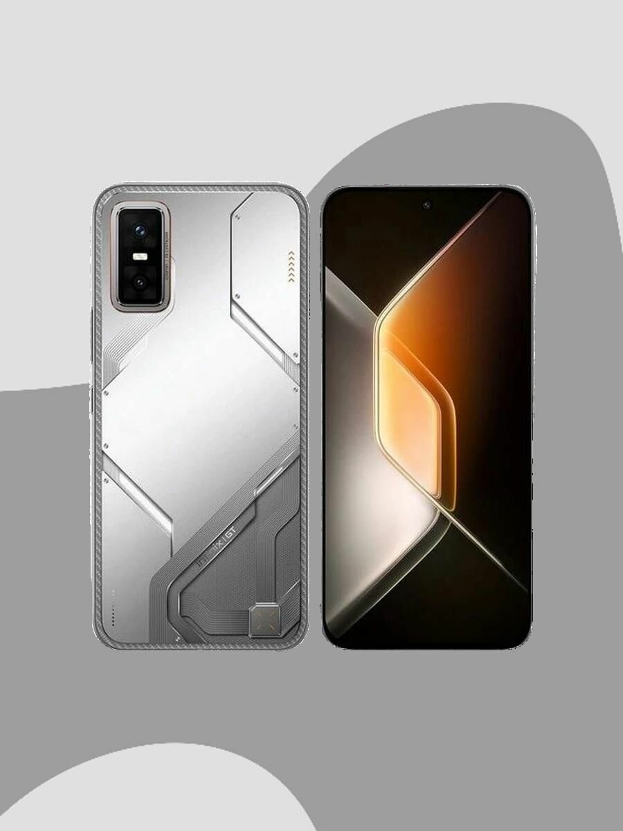 6.78" Смартфон Infinix GT 30 Pro 256 ГБ серебристый ядер - 8x(3.35 ГГц), 12 ГБ, 2 SIM, AMOLED, камера 108+8 Мп, NFC, 5G, 4G, FM, 5500 мА*ч