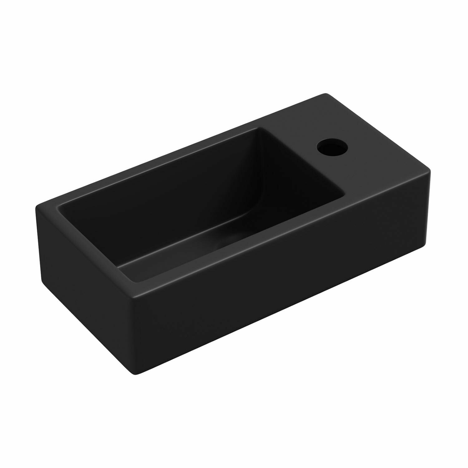 Раковина накладная Lavinia Boho Bathroom Sink 40 33311024 черная матовая, керамика