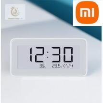Электронные настольные часы Xiaomi с будильником и термометром, белый корпус, ЖК-дисплей, модель Mijia