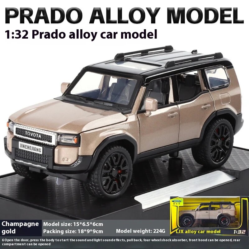 Maisto Toyota Prado Land Cruiser 1:32 gold box
