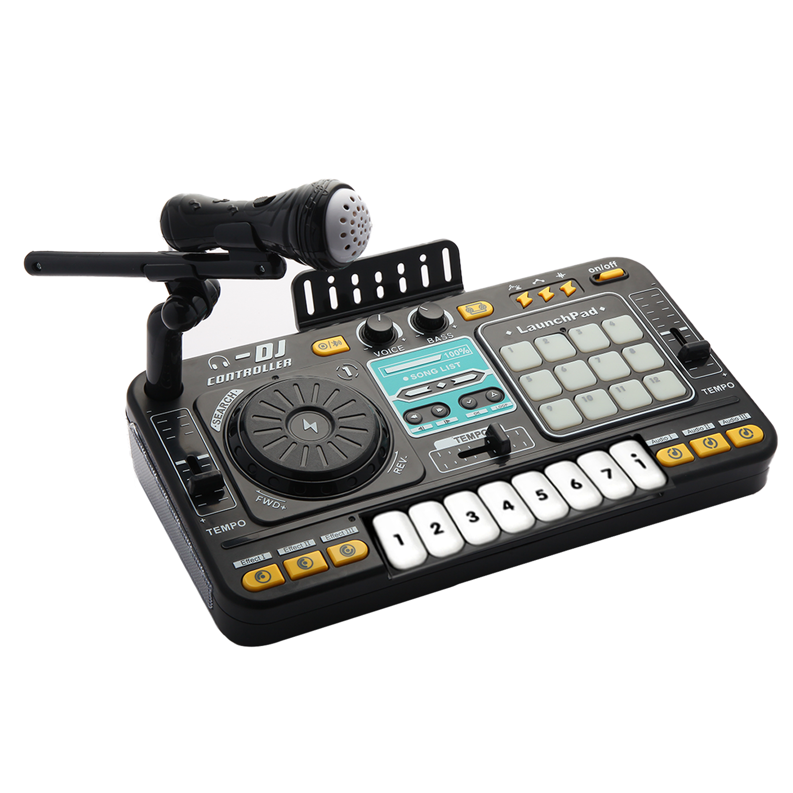 Детский музыкальный инструмент DJ, с Bluetooth, с микрофоном