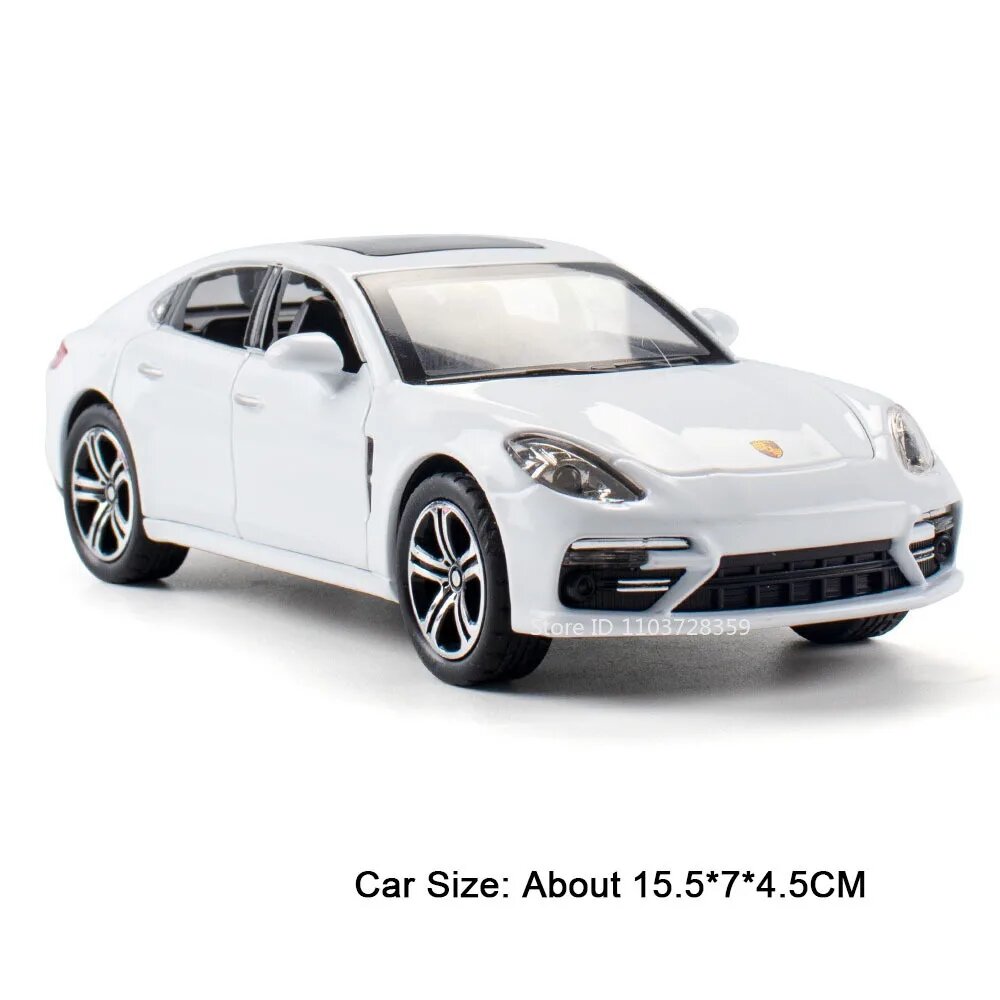 Миниатюрные модели автомобилей RMZ city Panamera Macan 1:32 Белый, Panamera White